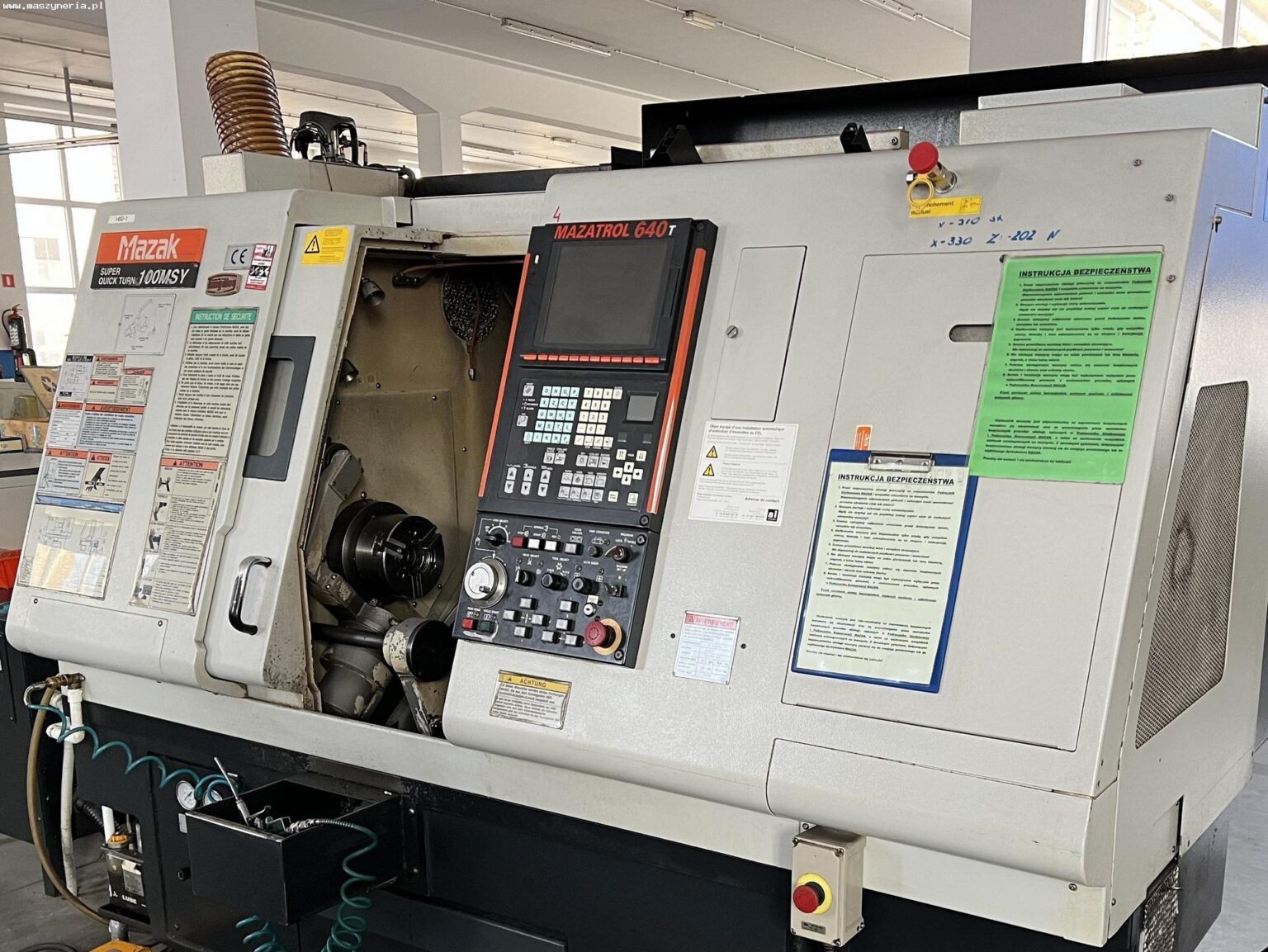 MAZAK SUPER QUICK TURN 100MSY CNC turning center